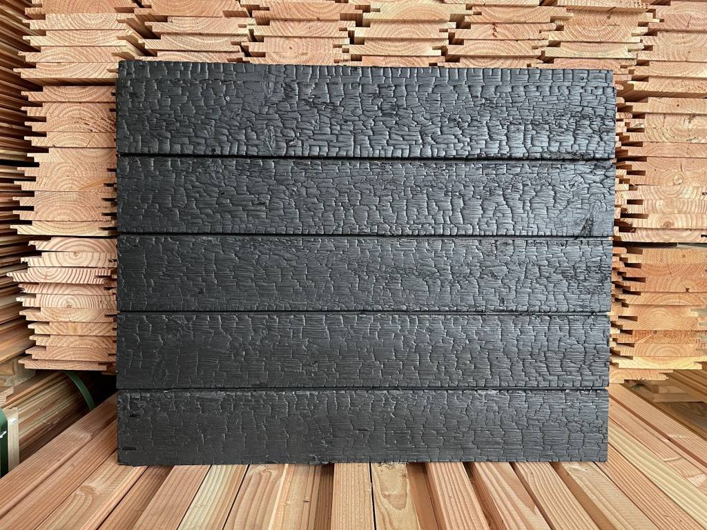 Larch Charred Timber Cladding Boards Horizontal Timberulove
