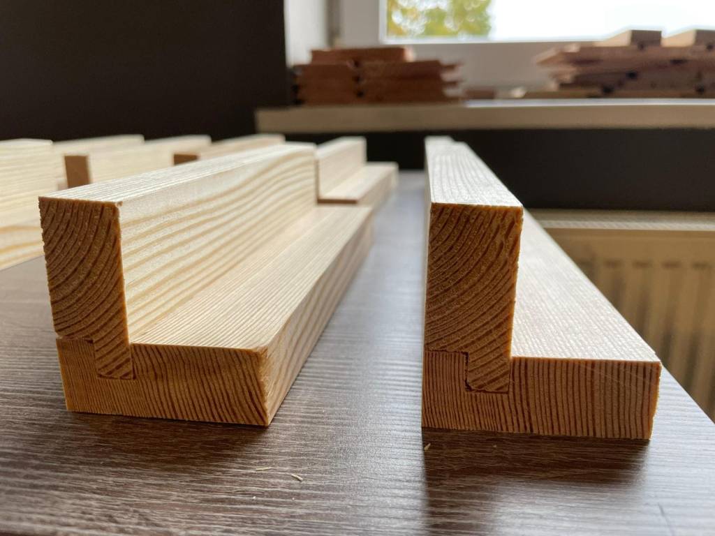 Siberian Larch AB Grade L Shape corner profile | Timberulove