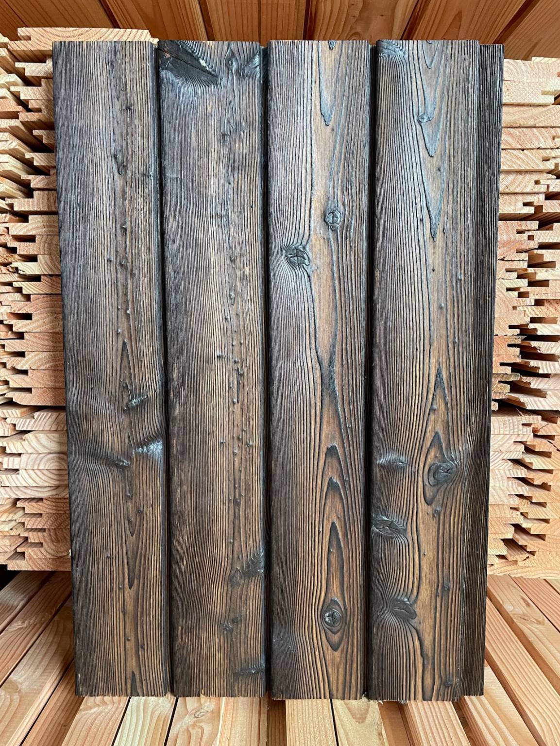 Charred Siberian Larch Timber Cladding - Timberulove