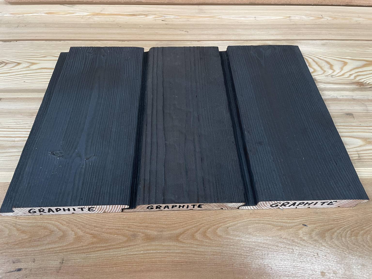 Charred Cladding Siberian Larch Vertical - Timberulove