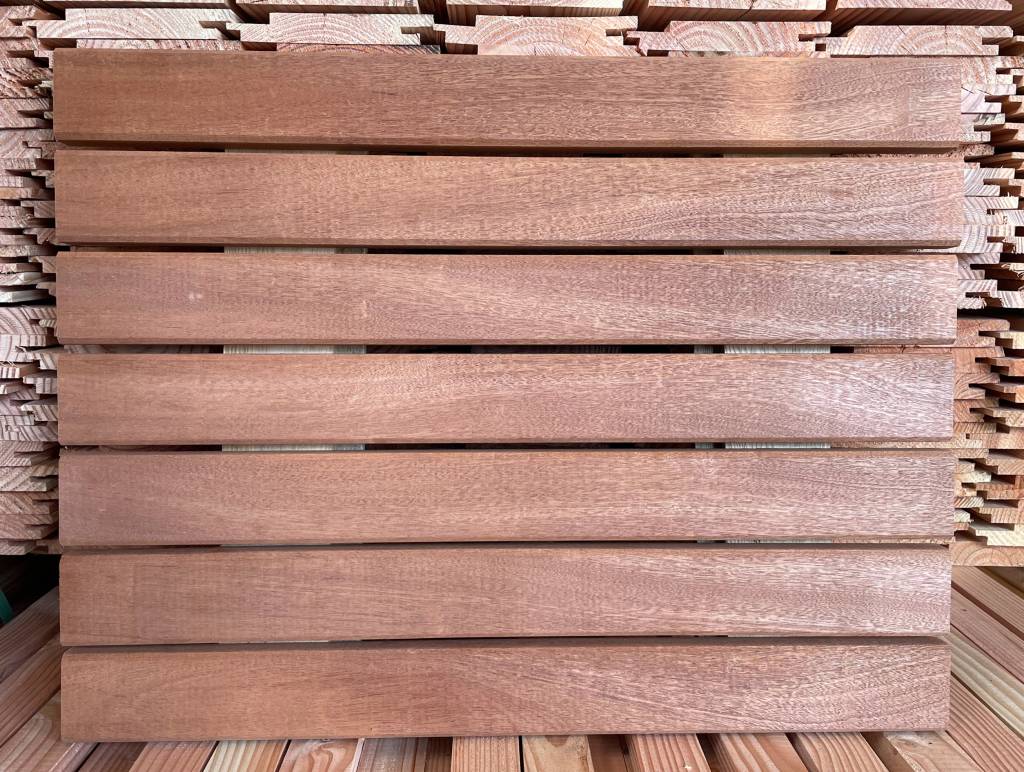 Sapele Timber Hardwood Decking Slats | Timberulove
